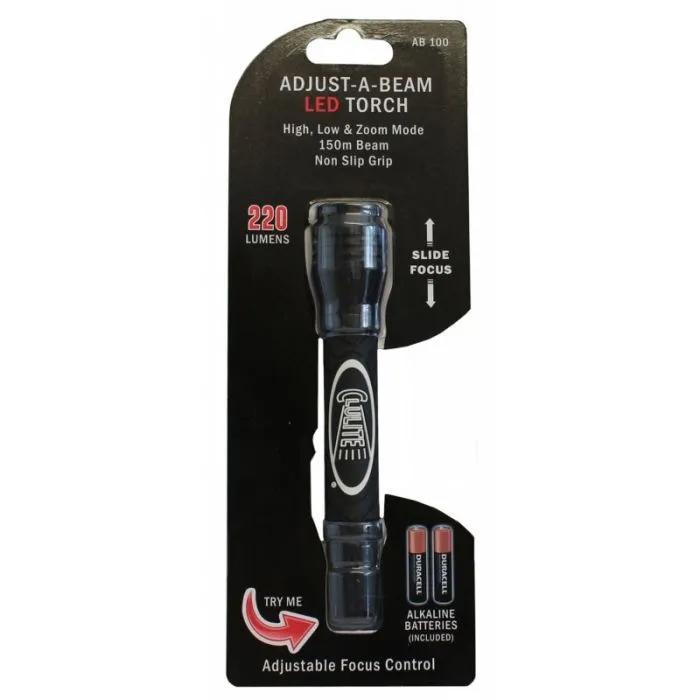 Clulite Adjust-a-Beam Torch 2 x AA Batteries CREE LED 220Lmns | J ...