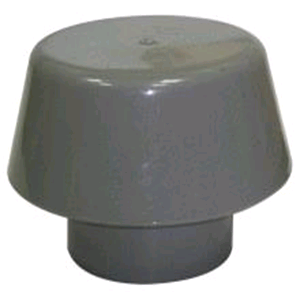 Floplast Soil Pipe 110mm Extract Cowl Grey | J Harries Ltd