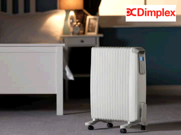 Dimplex 1400716 Oil Free Radiator + Thermometer & Timer 2kw EVORAD2E ...